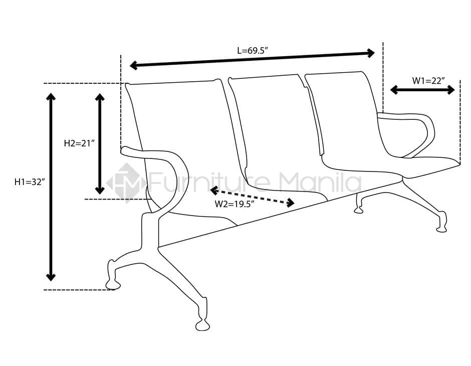 A305 Gang Chair | Furniture Manila