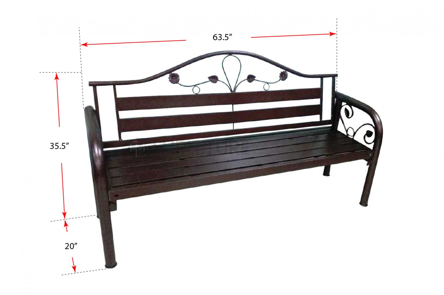 7129 Metal Bench | Furniture Manila