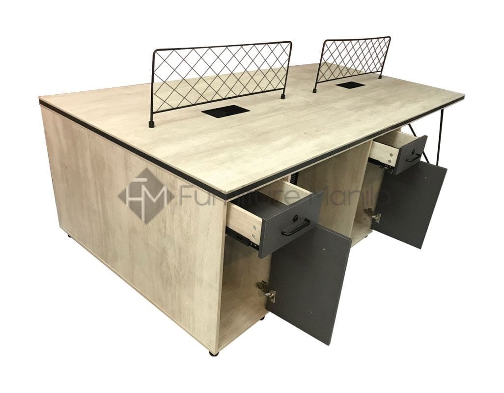96 Workstation for 4 | Furniture Manila