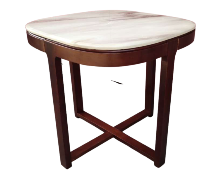 CubeNest Marble White Space-Saver Dining Set (Nesting Chairs ...