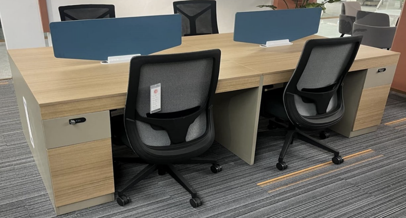 H02 Double Workstation with Mobile Cabinet | Furniture Manila