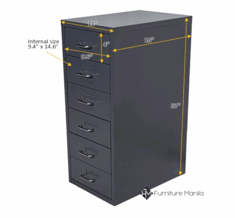 OD6 6-Layer Vertical Metal Drawer Cabinet - Gray | Furniture Manila