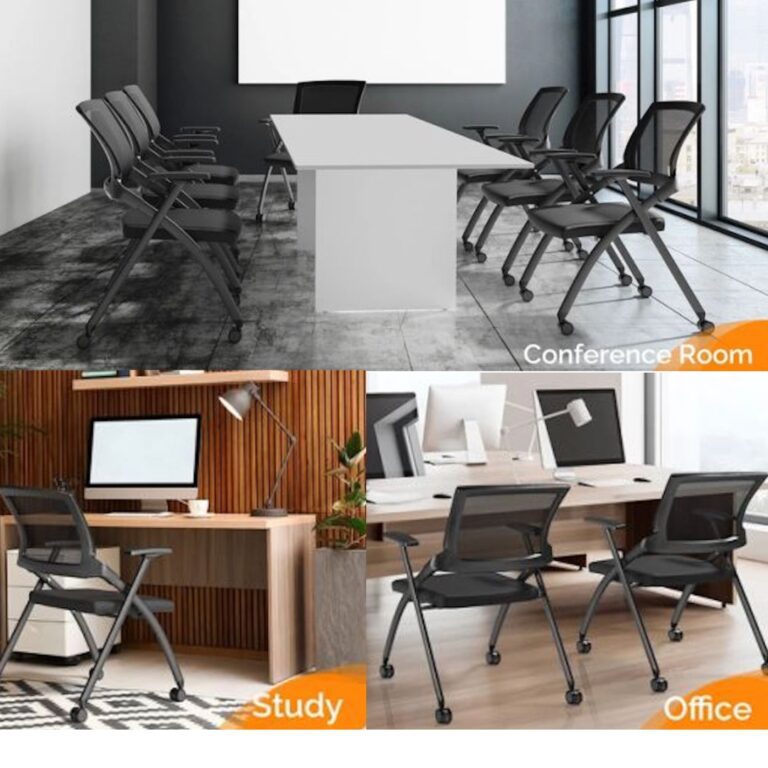 Verta FoldStack Mesh Chair with Wheels | Furniture Manila