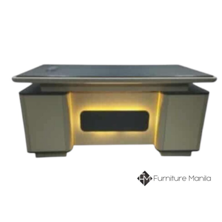 Aurora 1.6 m Executive Desk with Ambient LED | Furniture Manila